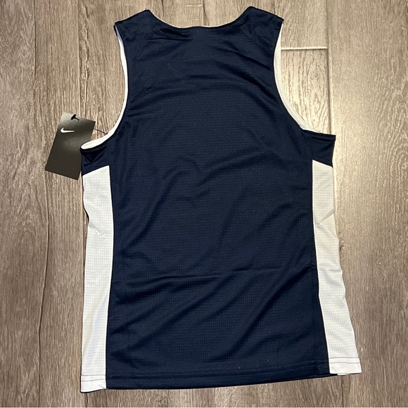 Nike | Shirts & Tops | Nike Reversible Jersey Tank Youth Boys Medium 872382 Navy Blue White ...